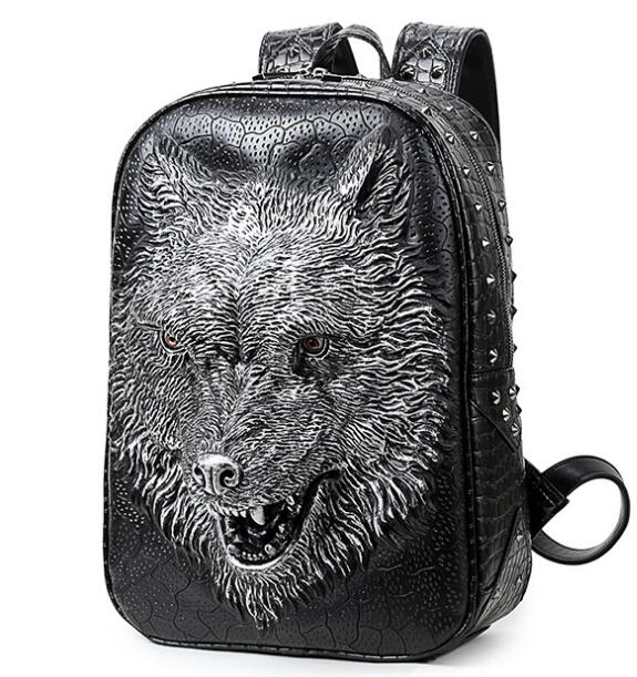 バックパック オオカミ 3d pu コンピューター用トラベルバッグ ハンドバッグ 株式会社 UP's 問屋・仕入れ・卸・卸売の専門【仕入れならNETSEA】