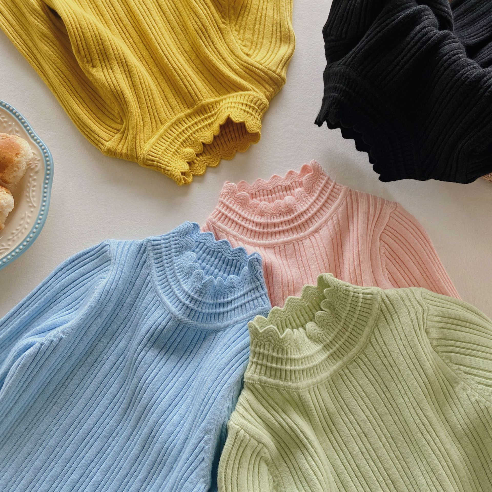 2023秋新作 韓国風子供服 キッズ服 ニット セーター 6色 110-150cm LENA 問屋・仕入れ・卸・卸売の専門【仕入れならNETSEA】