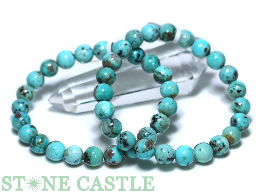 ☆高品質☆【ブレスレット】クリソコラターコイズ (3A) (アメリカコロラド州産) (約8.5～9mm) | 卸売・ 問屋・仕入れの専門サイト【NETSEA】
