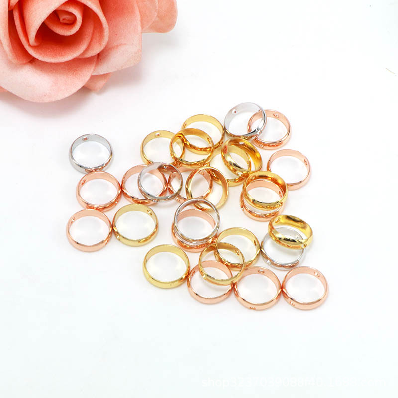 メタルチャーム 【322.貫通穴リング 10個入り】リング シルバー ゴールド ピンクゴールド 穴 Partsworld Akane 問屋・仕入れ・卸・卸売の専門【仕入れならNETSEA】