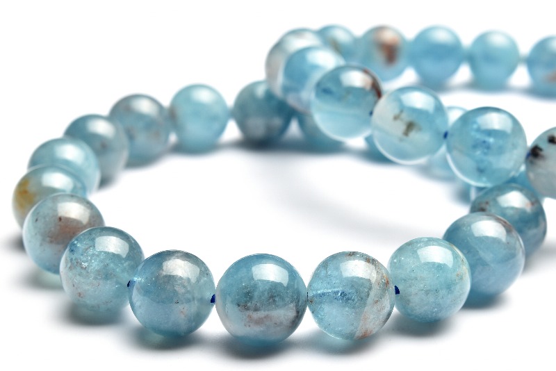希少共生！ ヘマタイトインアクアマリン 9.5mm ブレスレット 1個売り _BG4625-95 株式会社 SEKIKON | 卸売・ 問屋・仕入れの専門サイト【NETSEA】