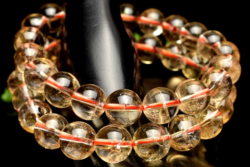 虹入り！ レインボーファントムシトリン 7.5mm ブレスレット 1個売り _BG4757-75 株式会社 SEKIKON | 卸売・ 問屋・仕入れの専門サイト【NETSEA】