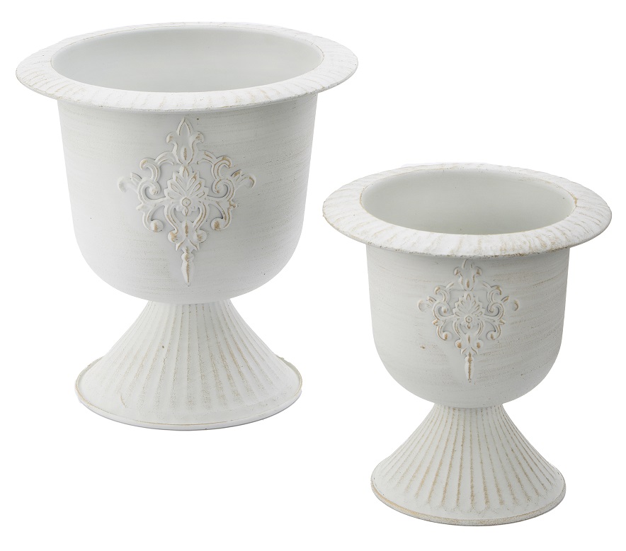 アイアンプランター2Pセット ホワイト/グレー 株式会社 ナノプラン 問屋・仕入れ・卸・卸売の専門【仕入れならNETSEA】