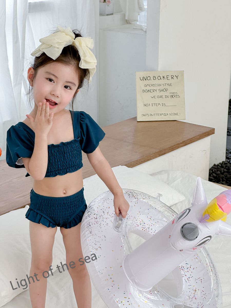 2024夏新作 ベビー服 韓国風 女の子 2点セット 水着 水泳服 砂浜 海水着 温泉用 子供用水着 90-140cm 個人事業主 Light of the sea | 卸売・ 問屋・仕入れの ...