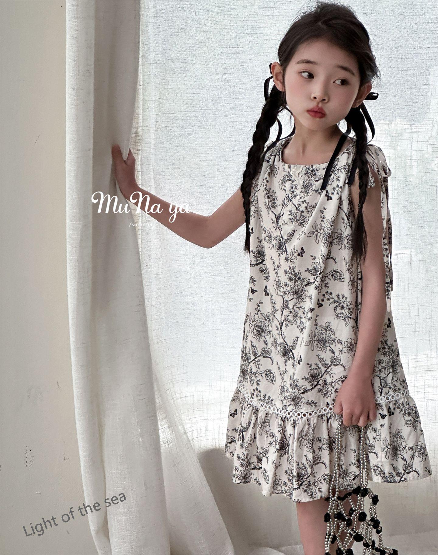 2024夏新作 ベビー服 韓国風子供服 女の子 袖なし ワンピース 110cm-150cm 個人事業主 Light of the sea 問屋・仕入れ・卸・卸売の専門【仕入れならNETSEA】