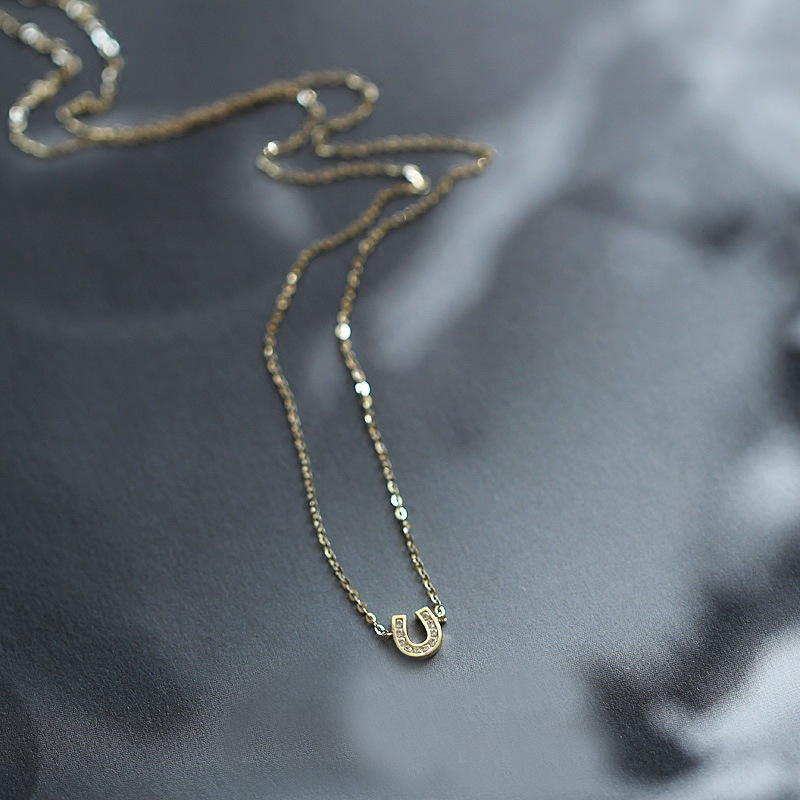 100％S925シルバー馬蹄ネックレス 14K金メッキ 2色 | 卸売・ 問屋・仕入れの専門サイト【NETSEA】