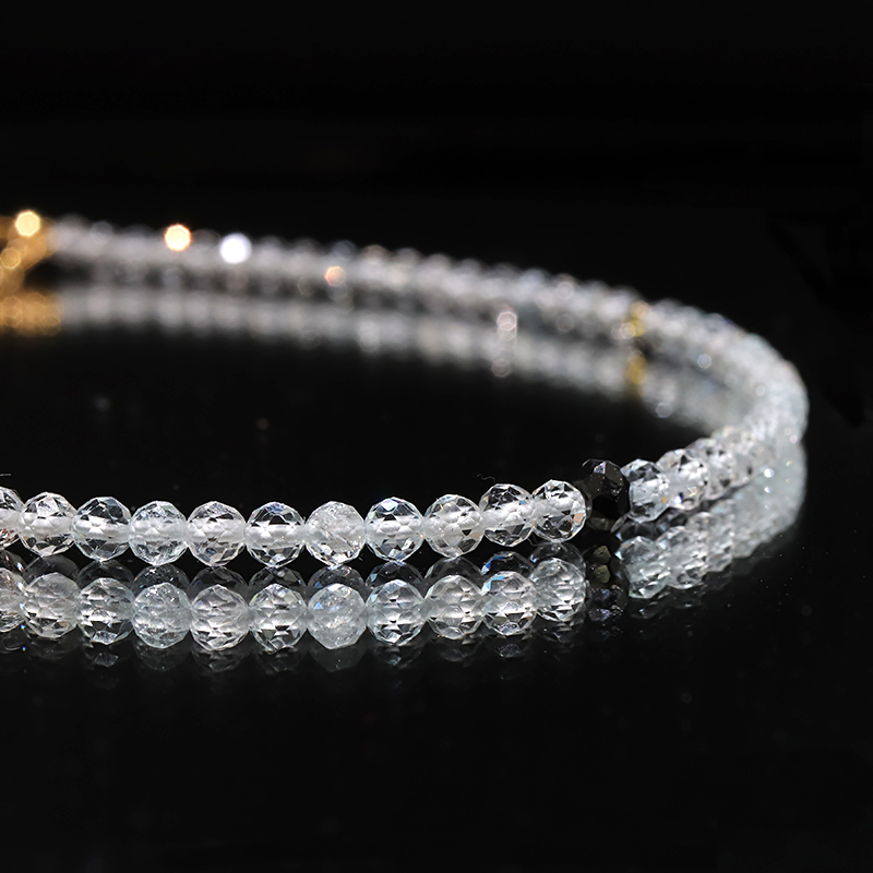 【現品限り】ブレス ホワイトトパーズ×ブラックダイヤモンド カット約2〜3mm | 卸売・ 問屋・仕入れの専門サイト【NETSEA】