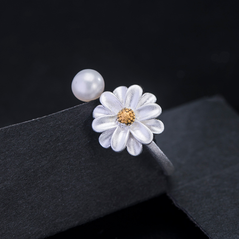 100％S925シルバー デージー リング 高品質シルバアクセサリー | 卸売・ 問屋・仕入れの専門サイト【NETSEA】