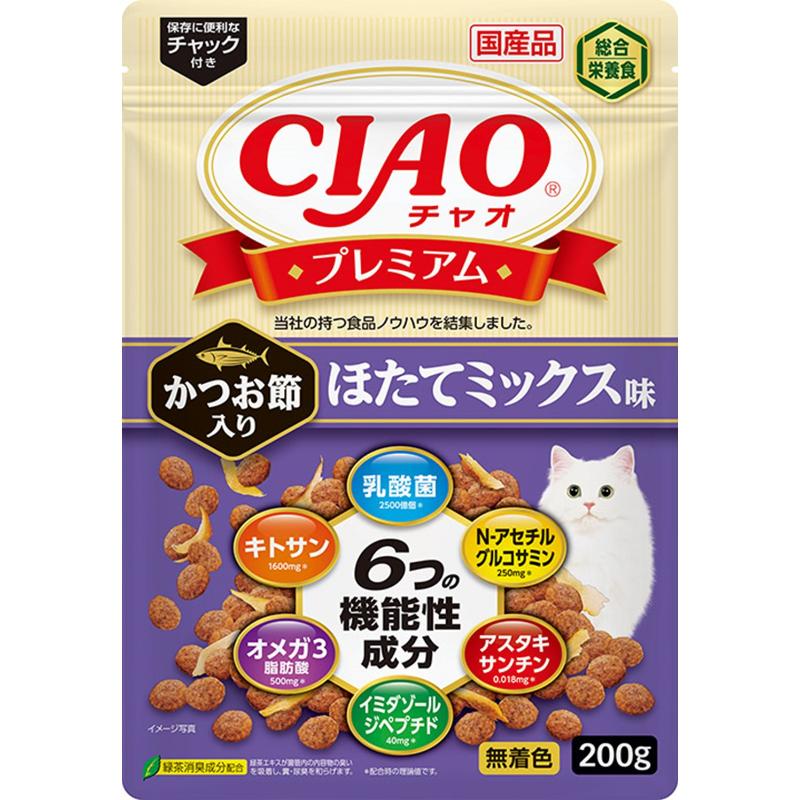 [いなばペットフード]CIAOプレミアム かつお節入り ほたてミックス味 200g ラブリー・ペット商事 株式会社 | 卸売・ 問屋・仕入れの専門サイト【NETSEA】
