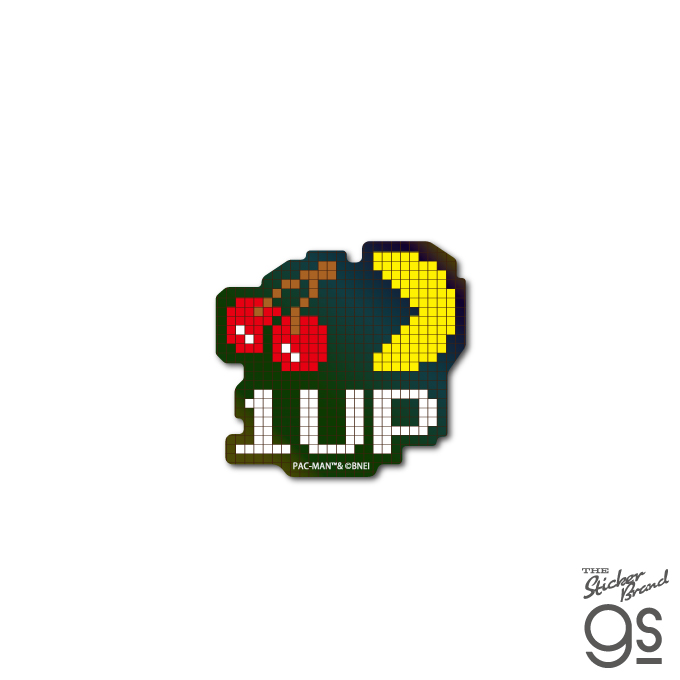 PAC-MAN ホログラムステッカー 1UP ドット パックマン ゲーム game レトロ キャラクター グッズ PAC016 | 卸売 ...