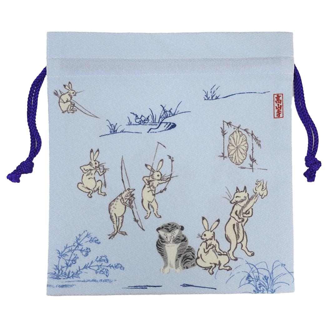 【巾着袋】鳥獣戯画Xトラりん 巾着M BL | 卸売・ 問屋・仕入れの専門サイト【NETSEA】