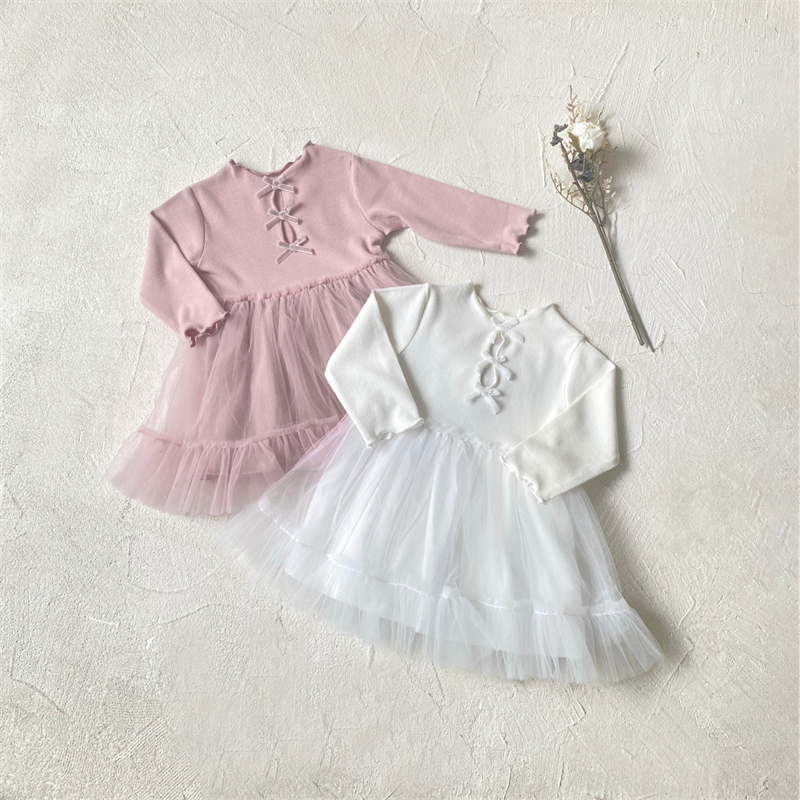 2025春新作 子供服 女の子 チュール 切り替え ワンピース 可愛い おしゃれ 柔らか お姫様 ONE MORE | 卸売・ 問屋・仕入れの専門サイト【NETSEA】