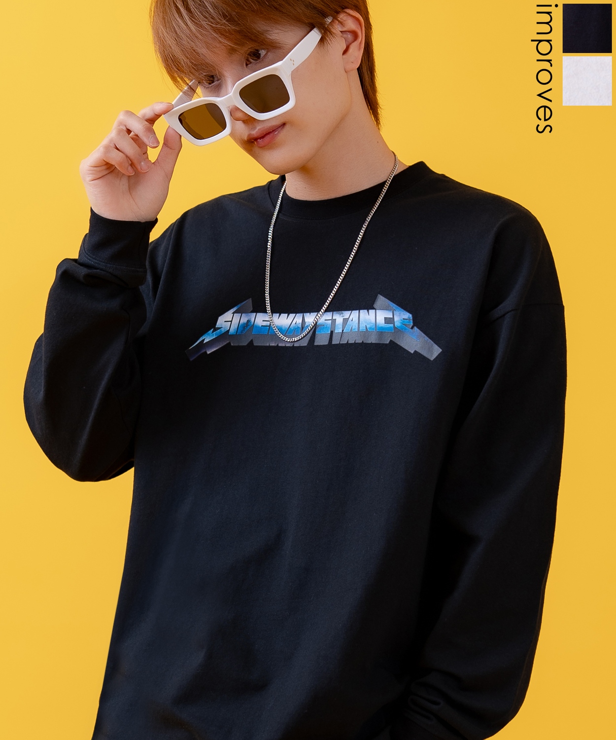 【SIDEWAYSTANCE】ロックバンドロゴ長袖Tシャツ | 卸売・ 問屋・仕入れの専門サイト【NETSEA】