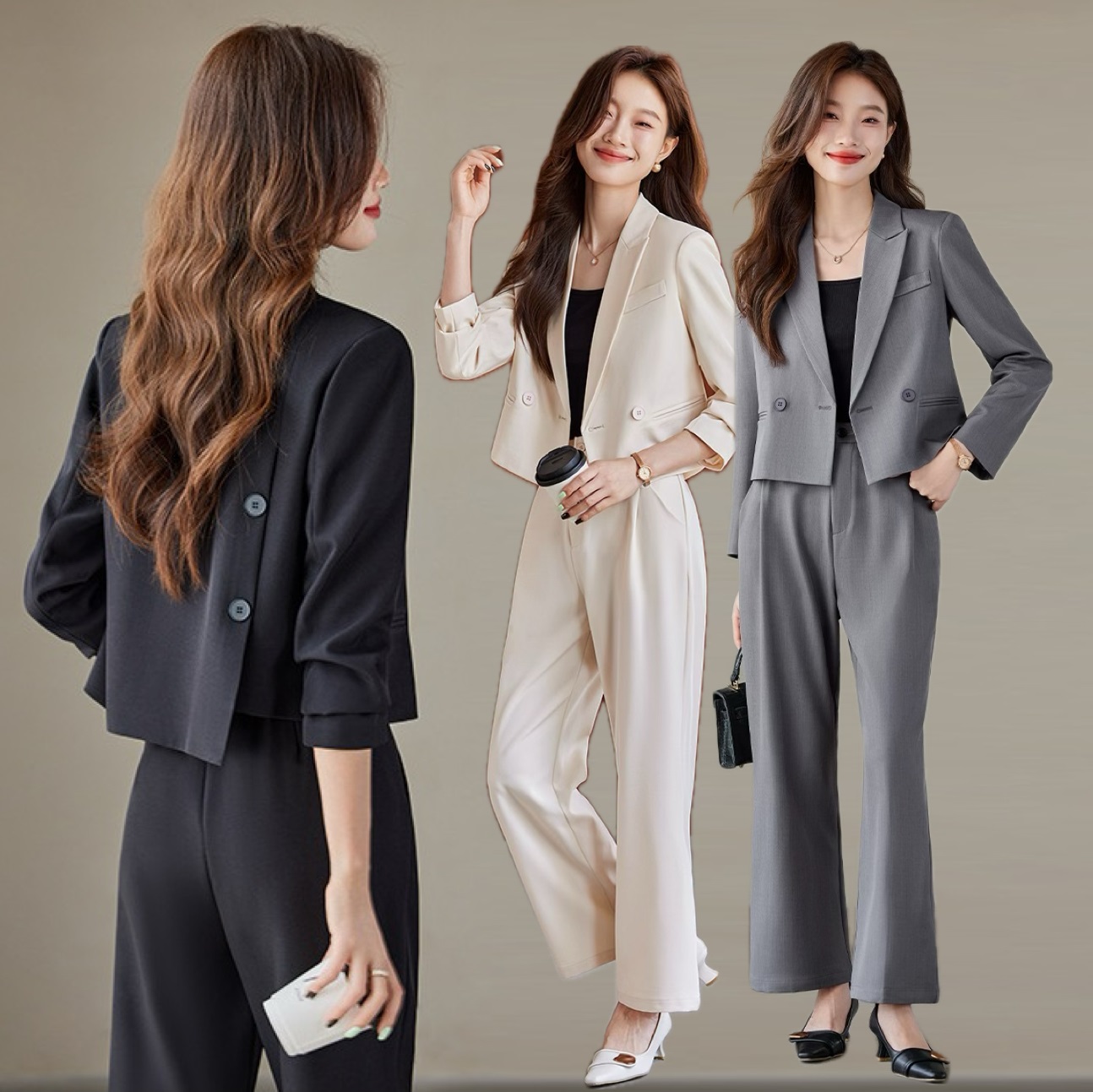 ★上質S～3L★ OL 通勤 オフェス着 オシャレデザイン スーツセット ジャケットパンツ 2set | 卸売・ 問屋・仕入れの専門サイト【NETSEA】