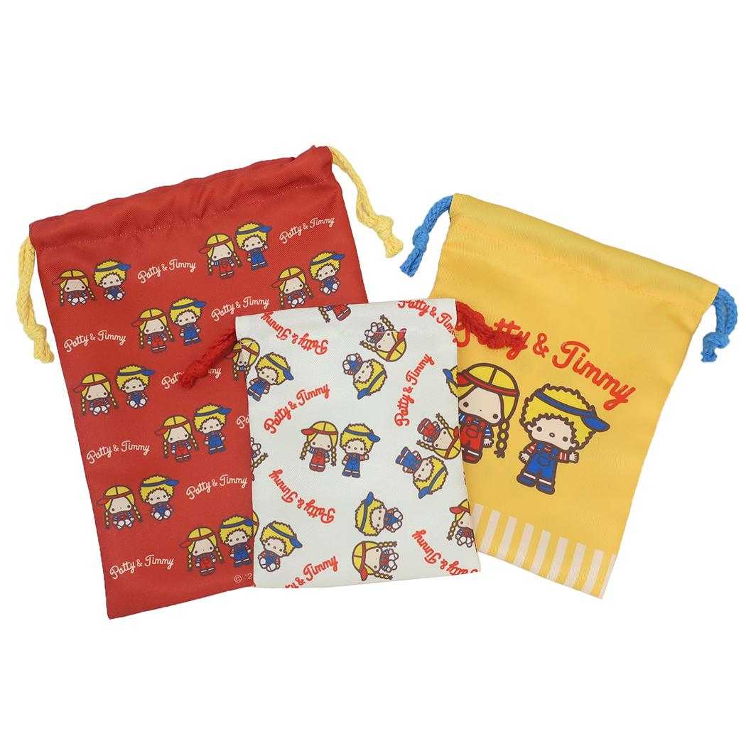 パティ＆ジミー 3P巾着 きんちゃくポーチ3枚セット ベーシック | 卸売・ 問屋・仕入れの専門サイト【NETSEA】