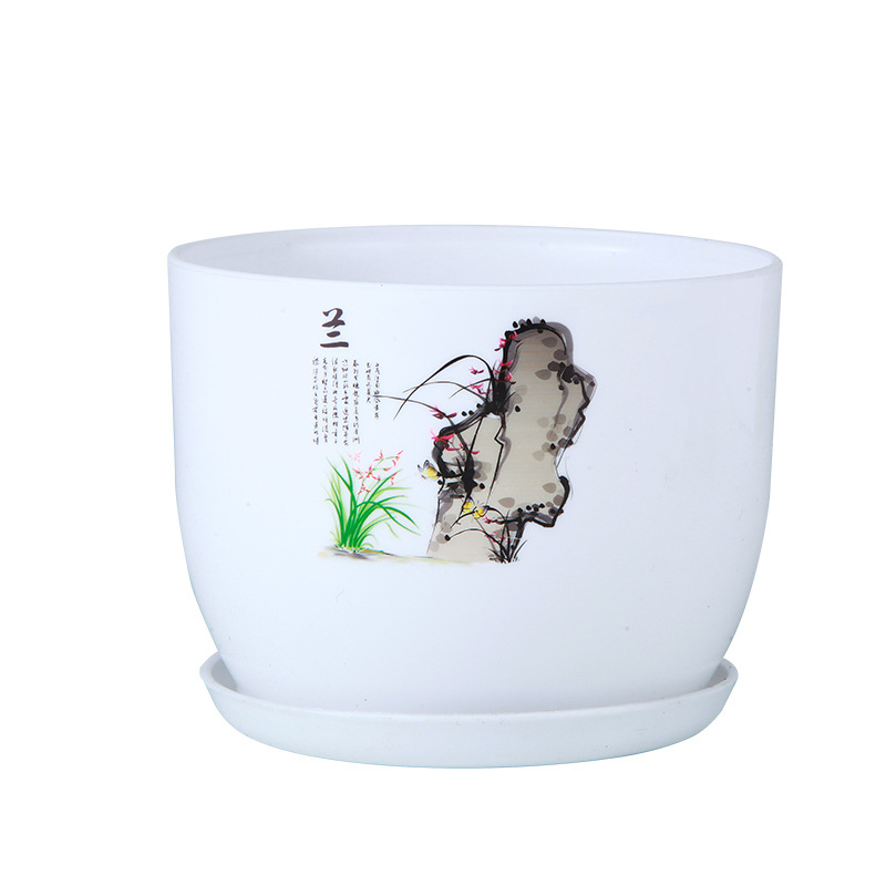 模造陶白磁pp樹脂室内鉢植え植木鉢特大サイズシンプル碗蓮多肉君子蘭プラスチック植木鉢蘭 (穴付きトレ | 卸売・ 問屋・仕入れの専門サイト【NETSEA】