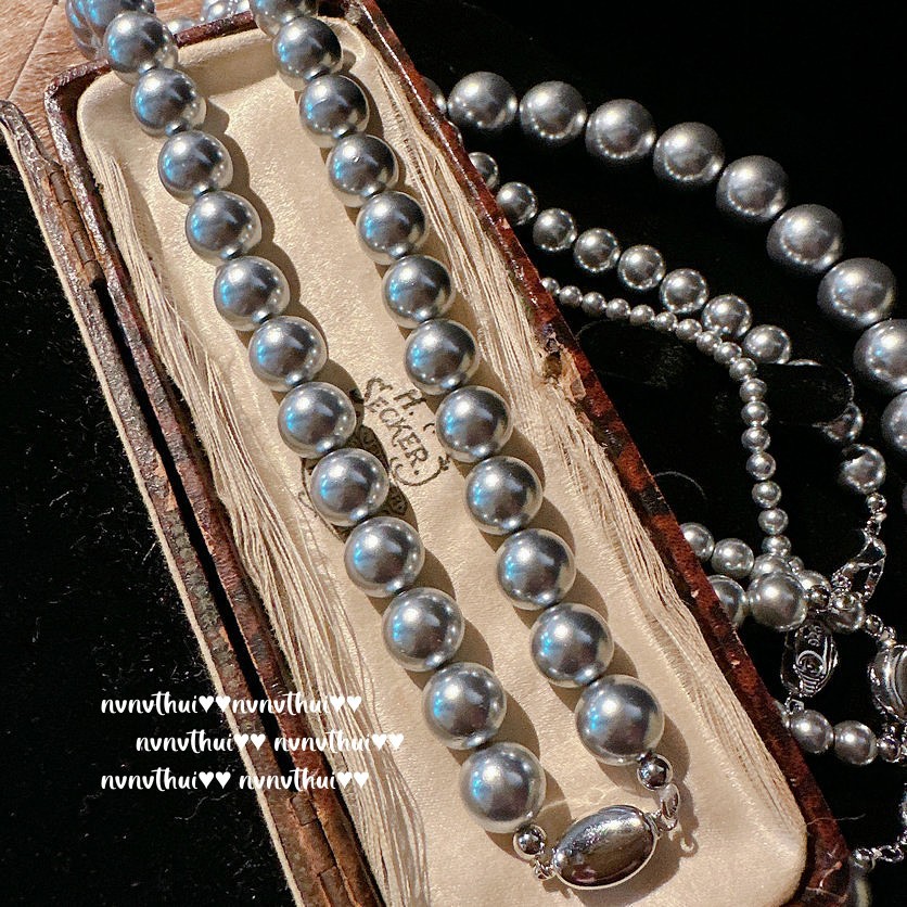 魚姫 輝く プラチナグレー パール ネックレス 10mm 人工真珠 | 卸売・ 問屋・仕入れの専門サイト【NETSEA】