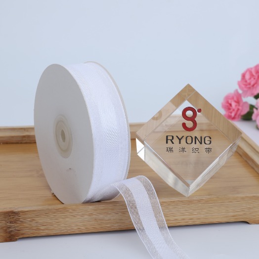 半サテン半紗リボン韓国式生花包装ガーゼとケーキのプレゼント白 * 2.5cm(45メートル) * 中 | 卸売・ 問屋・仕入れの専門サイト【NETSEA】