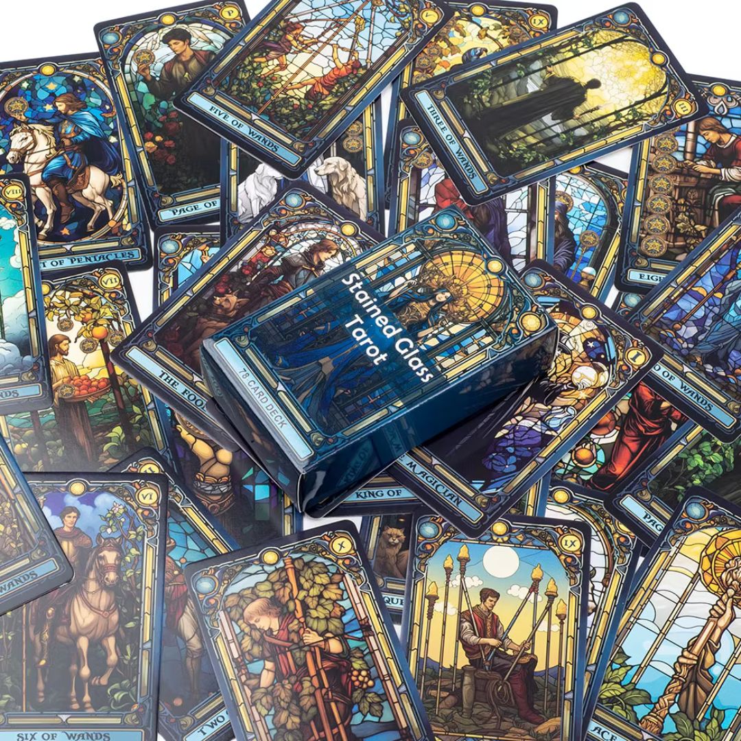 【特典 オラクルカード付き】 タロットカード 天界のタロス ステンドグラス | 卸売・ 問屋・仕入れの専門サイト【NETSEA】
