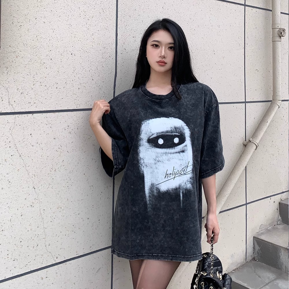 【予約225043】大きいサイズ春夏新作 韓国風 レディース ビンテージ風の加工 半袖 TシャツLL-4L | 卸売・ 問屋・仕入れの専門サイト【NETSEA】