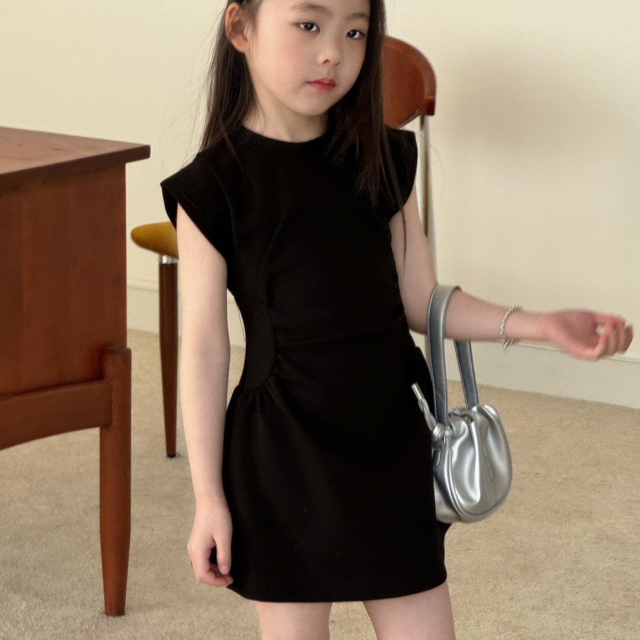 子供服 90~150cm キッズワンピース ノースリブ ブラックワンピー 韓国キッズ服 | 卸売・ 問屋・仕入れの専門サイト【NETSEA】