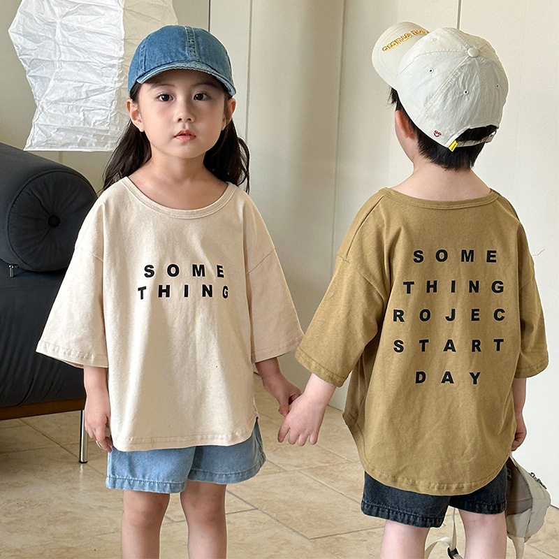 2025夏新作★子供服 Tシャツ トップス★80cm～150cm 2色 | 卸売・ 問屋・仕入れの専門サイト【NETSEA】