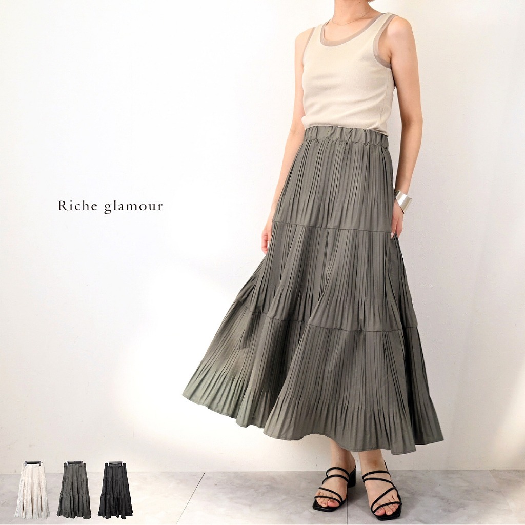 SALE ティアード プリーツ スカート(32597) | 卸売・ 問屋・仕入れの専門サイト【NETSEA】