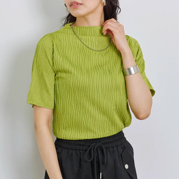 ウェーブジャガードボトルネックTEE SS【2025新作】 | 卸売・ 問屋・仕入れの専門サイト【NETSEA】