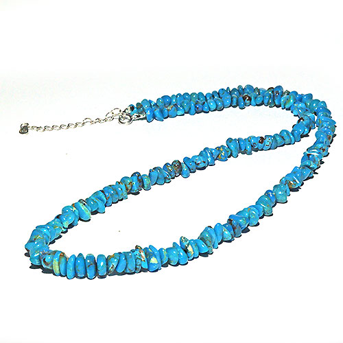 約5-8mm グラデーション アリゾナ産 ターコイズ ネックレス Arizona turquoise 約48cm | 卸売・ 問屋・仕入れの専門サイト【NETSEA】
