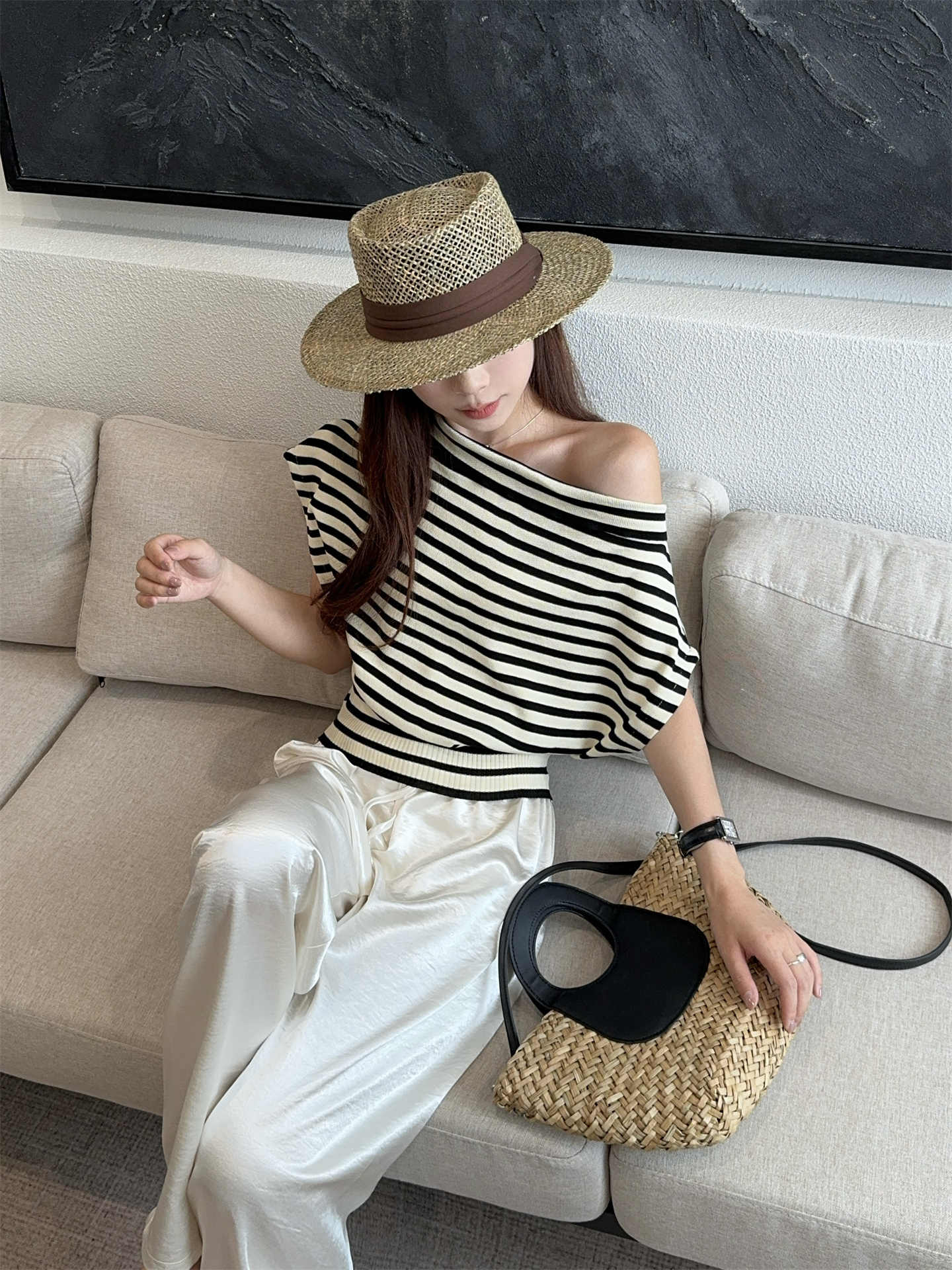 2025年INS 夏新作 韓国ファッション おしゃれ Tシャツ +ロングパンツ セットアップ | 卸売・ 問屋・仕入れの専門サイト【NETSEA】