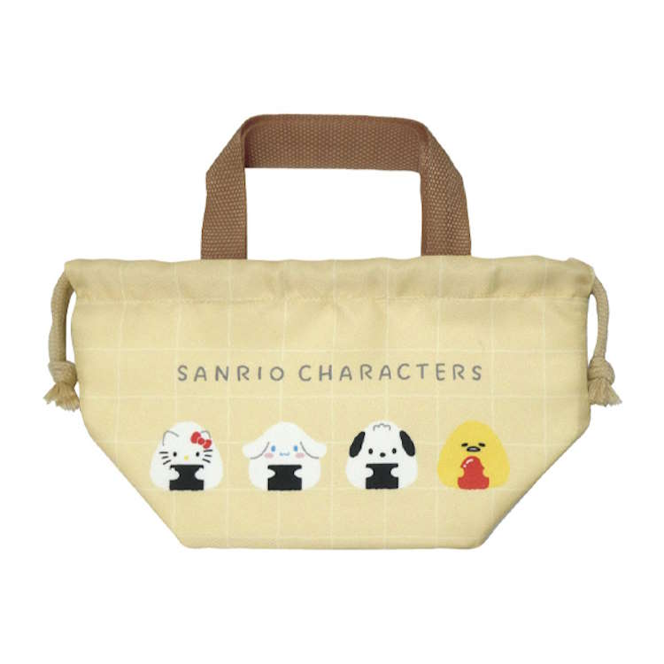 サンリオキャラクターズ マチ付き巾着 ベージュ おにぎりシリーズ 598938 | 卸売・ 問屋・仕入れの専門サイト【NETSEA】
