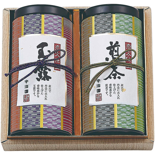 【6セット】 宇治園 炭火仕上銘茶セット 【炭火仕上煎茶・炭火仕上玉露各140g】 FU | 卸売・ 問屋・仕入れの専門サイト【NETSEA】