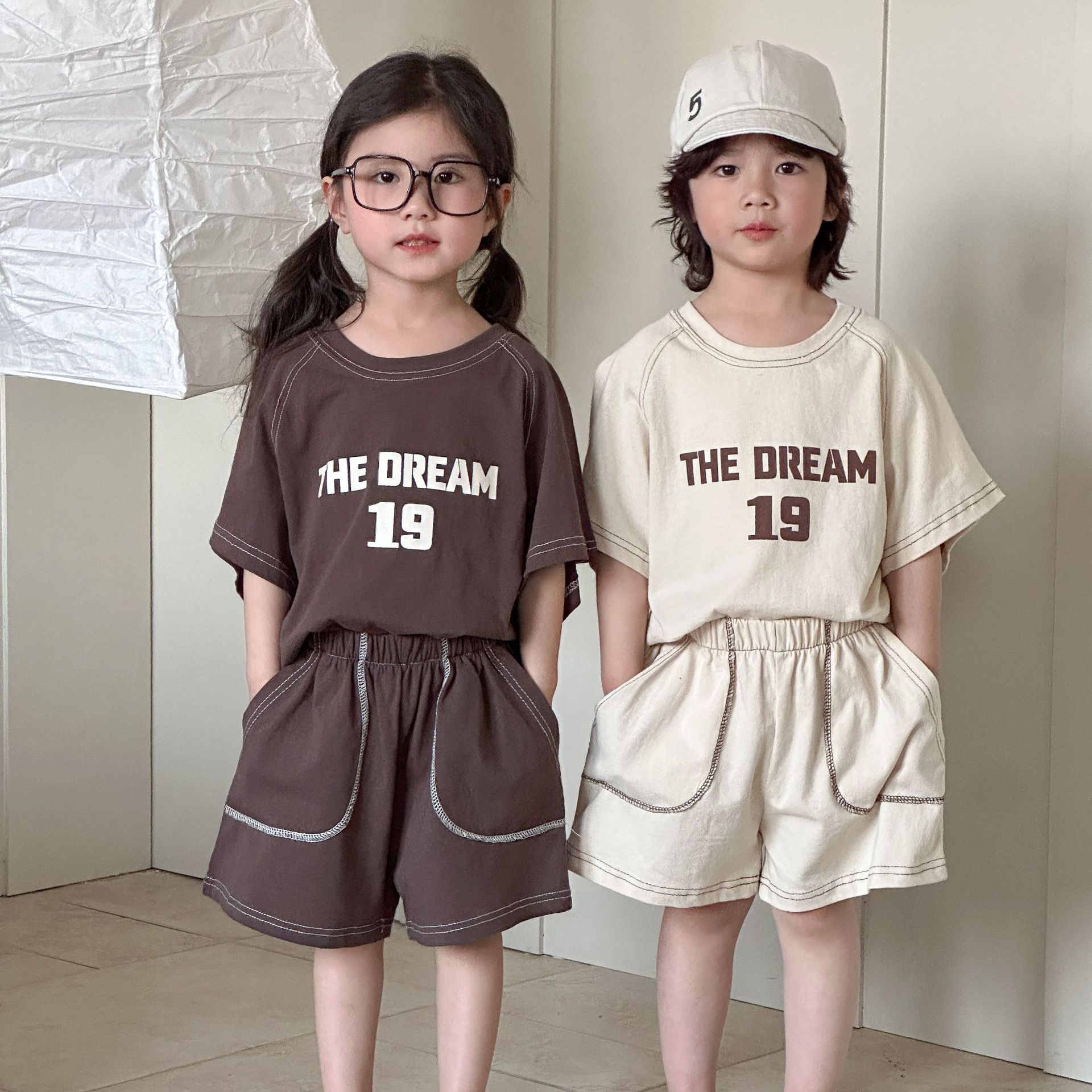 2025★夏新作★韓国風ベビー服★トップス+ズボン★80cm～150cm 2色 | 卸売・ 問屋・仕入れの専門サイト【NETSEA】