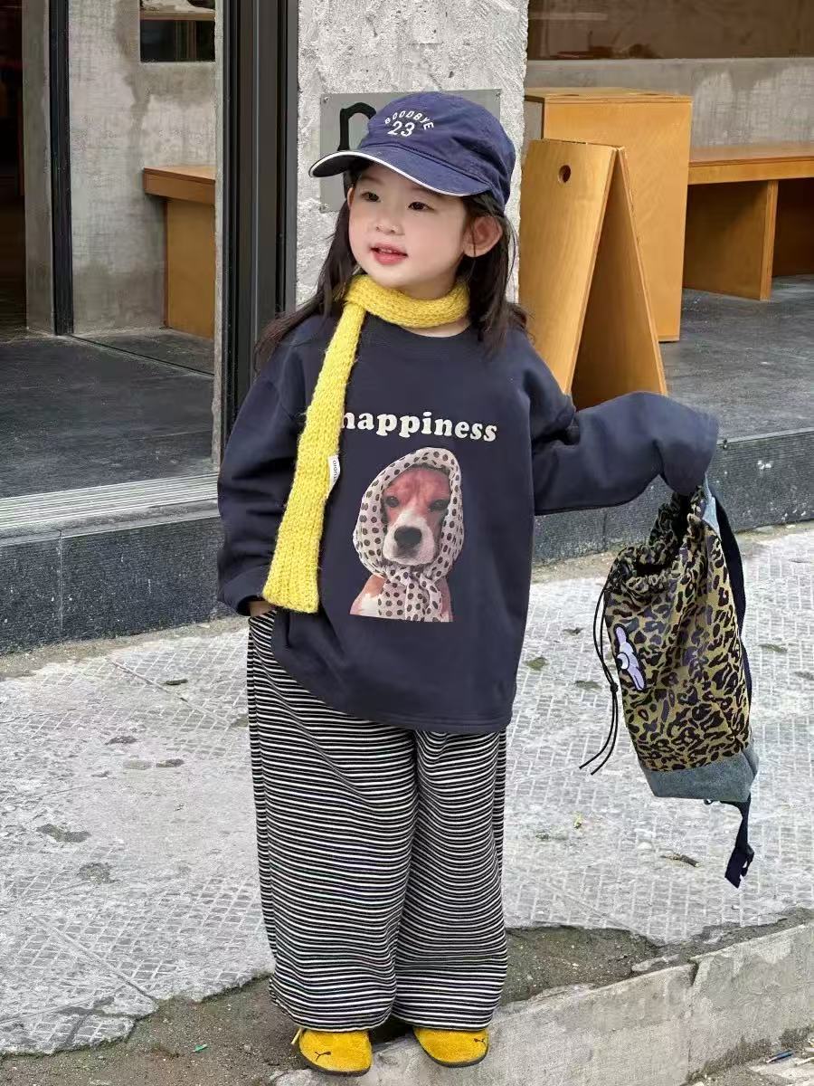 2025秋冬新作 子供服 キッズ 裏起毛 厚手 スウェット プルオーバー 男女兼用 90cm-150cm DC | 卸売・ 問屋・仕入れの専門サイト【NETSEA】