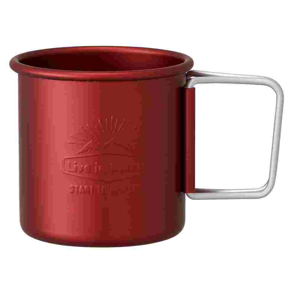 スケーター 折りたたみハンドル付 マグカップ 320ml レッド AKOH1 株式会社サンプラス 問屋・仕入れ・卸・卸売の専門【仕入れならNETSEA】