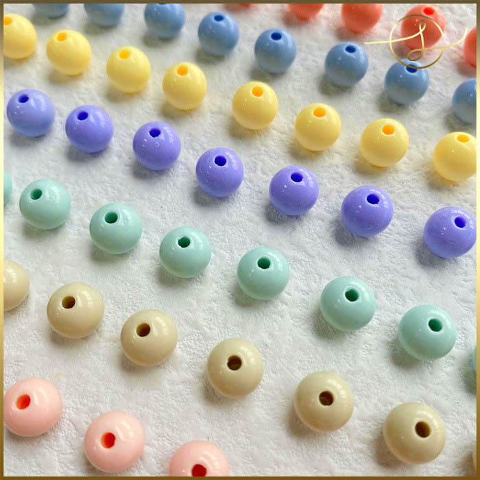 【6色】カラフル8mmビーズ パステルカラー ボールビーズ DIYパーツ アクセサリーパーツ ハンドメイド | 卸売・ 問屋・仕入れの専門サイト【NETSEA】