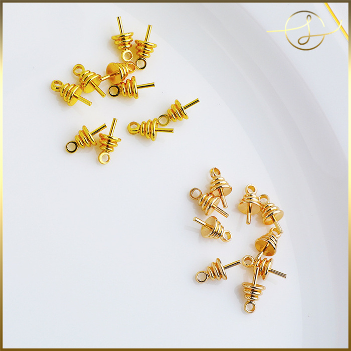 ヒートンキャップ パールキャップ デザインキャップ 14Kメッキ DIY 手芸 基礎金具 アクセサリーパーツ | 卸売・ 問屋・仕入れの専門サイト【NETSEA】