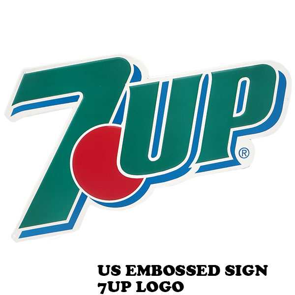 アメリカン エンボス メタルサイン 7UP LOGO【セブンアップ】 有限会社 ステップス 問屋・仕入れ・卸・卸売の専門【仕入れならNETSEA】