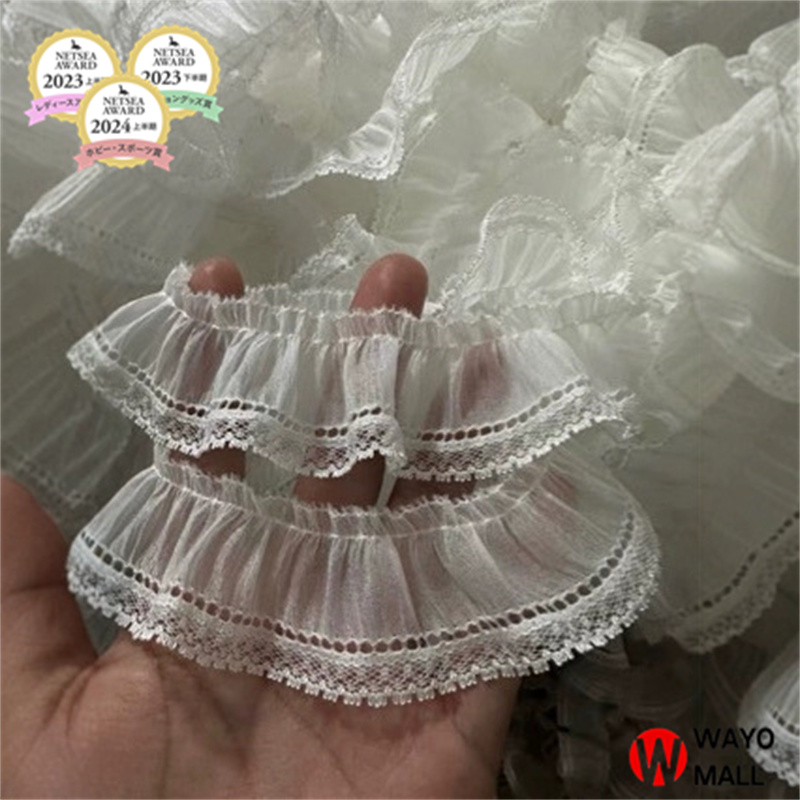 幅3.5cmレースリボン 手芸レース 裁縫 DIY ギフト包装 ハンドメイド資材 シフォンリボン WAYOMALL | 卸売・ 問屋・仕入れの専門サイト【NETSEA】