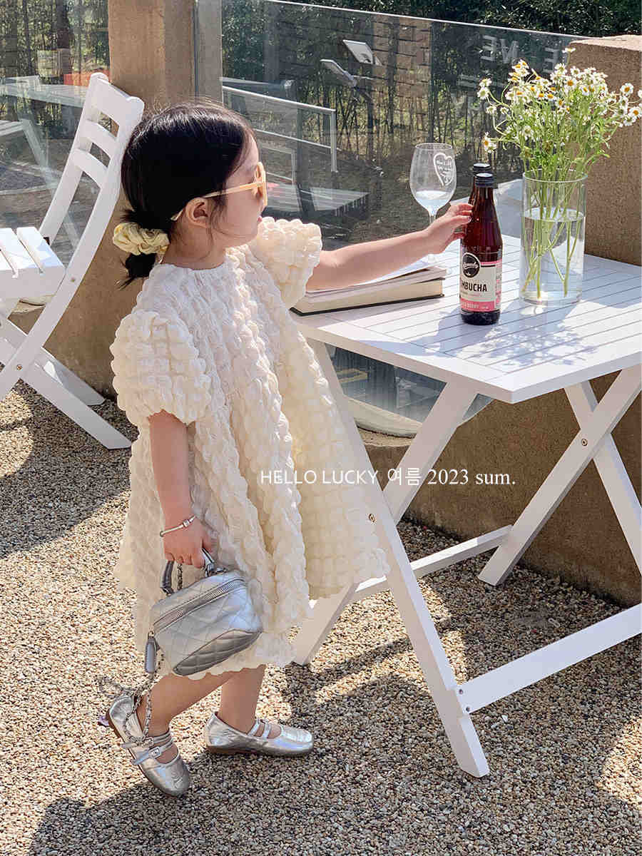 ★Girls★ ピンクワンピース バブル ピクニック 韓国キッズファッション 株式会社 C2Jジャパン 問屋・仕入れ・卸・卸売の専門【仕入れならNETSEA】