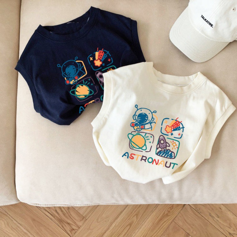 2023夏新作 ins 韓国風子供服 ベビー服 男女兼用 トップス ノースリーブ tシャツ 2色 90-150cm LENA 問屋・仕入れ・卸・卸売の専門【仕入れならNETSEA】