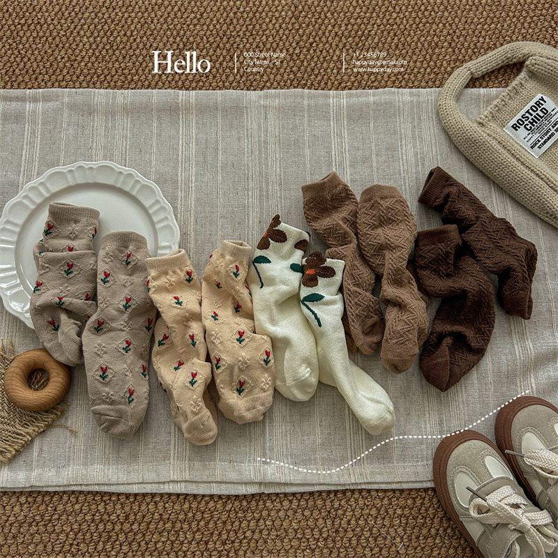 2024新作 韓国風子供服 キッズ靴下 ソックス 子供靴下 LENA | 卸売・ 問屋・仕入れの専門サイト【NETSEA】