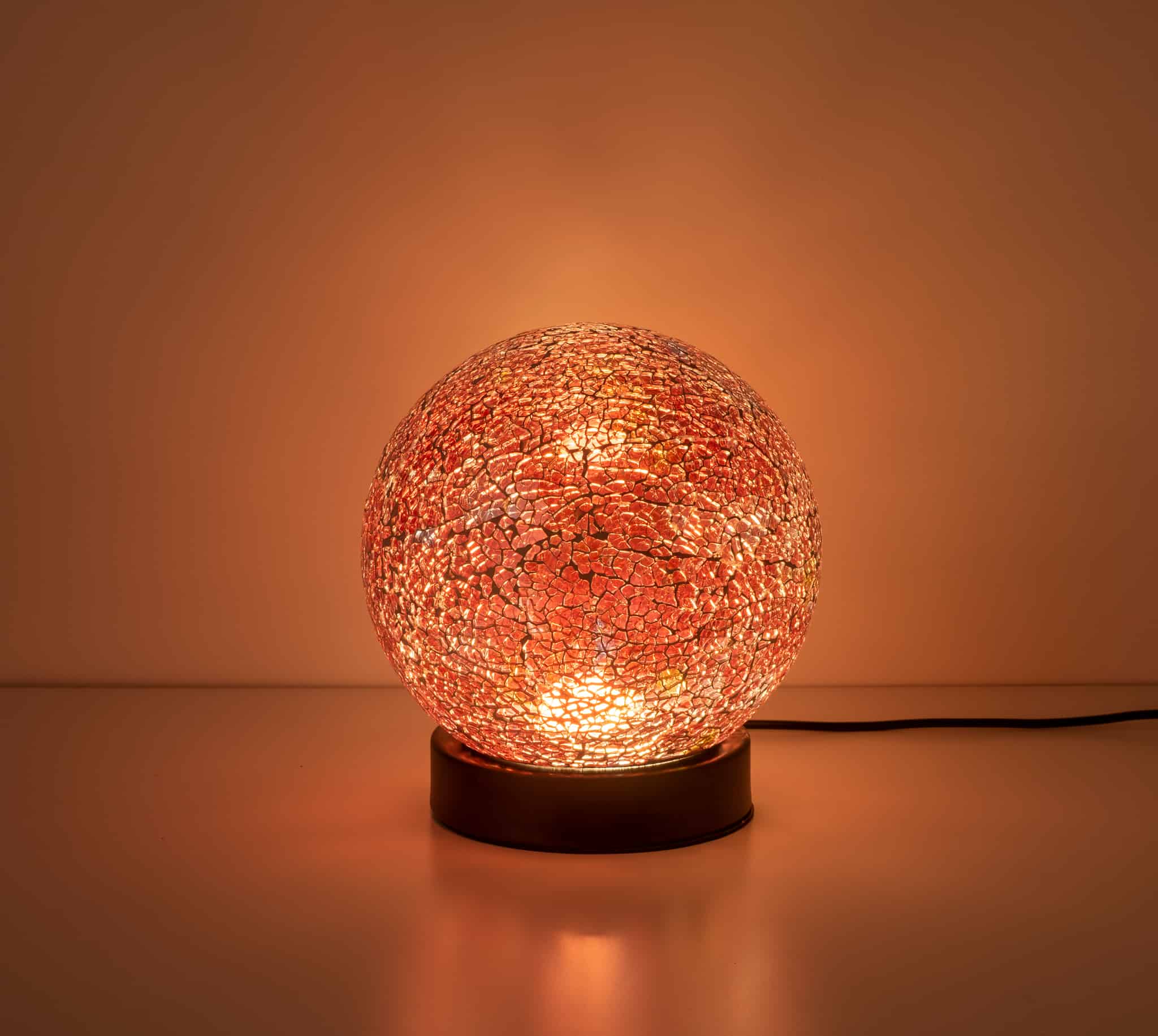 モザイクLEDランプ ボール型 レッド AC無 21381 雑貨のFULTAC（フルタック） 問屋・仕入れ・卸・卸売の専門【仕入れならNETSEA】