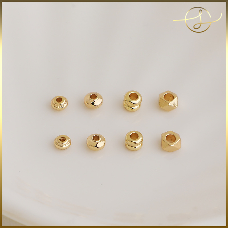 スペーサー 平メタルビーズ チャーム ロンデル 14Kメッキ DIYパーツ 手芸 基礎金具 アクセサリー | 卸売・ 問屋・仕入れの専門サイト【NETSEA】