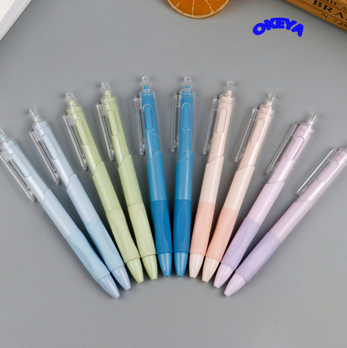 ボールペン シンプル 文房具 ペン 学生用品 事務用品 ブラックインク 0.5mm 9色展開 個人事業主 OKEYA 問屋・仕入れ・卸・卸売の専門【仕入れならNETSEA】