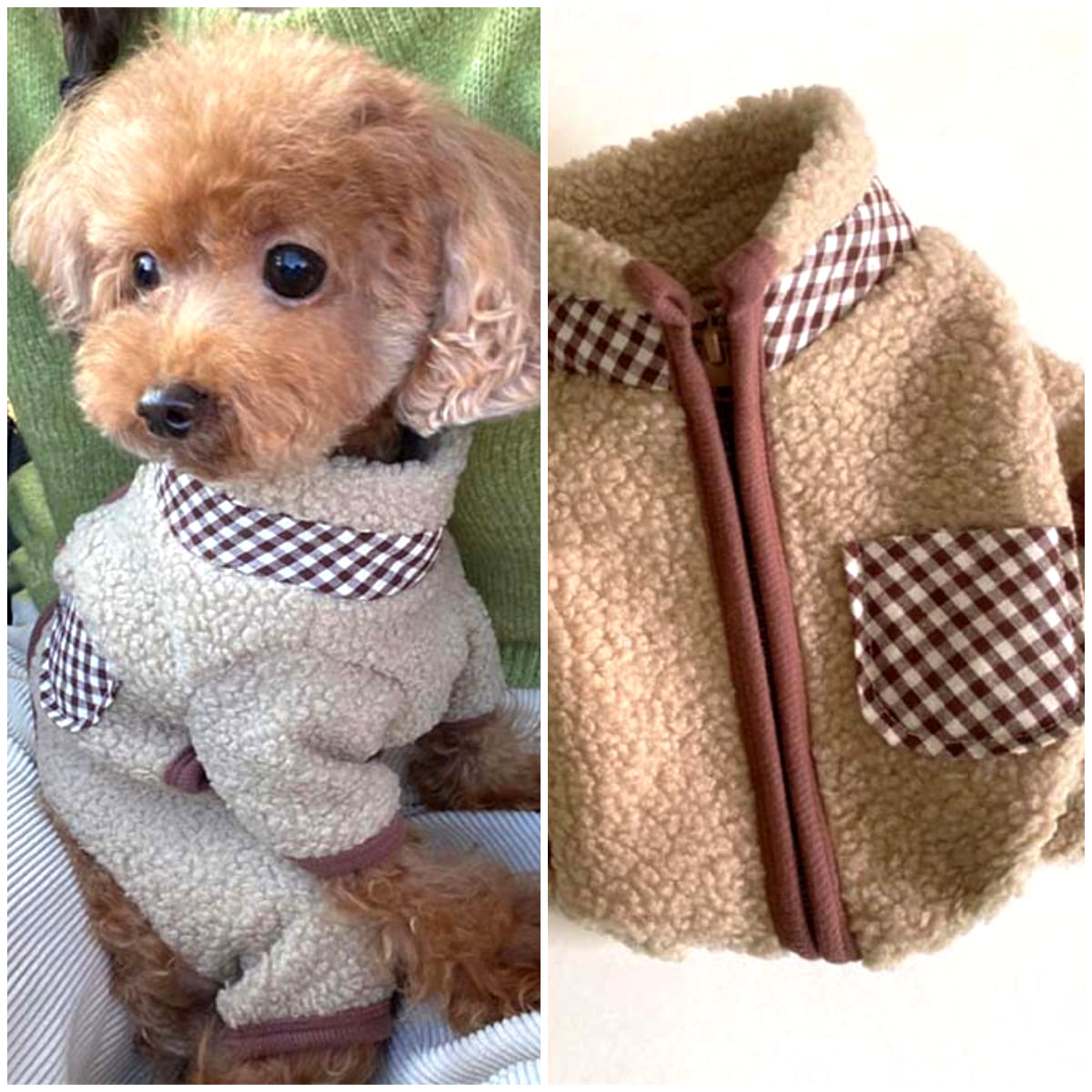 【2023秋冬新作】 犬服 ペット服 ボアロンパース 犬猫兼用 背中開き ジップアップ 韓国風 防寒対策 SNIFF JAPAN ペット雑貨 問屋・仕入れ・卸・卸売の専門【仕入れならNETSEA】