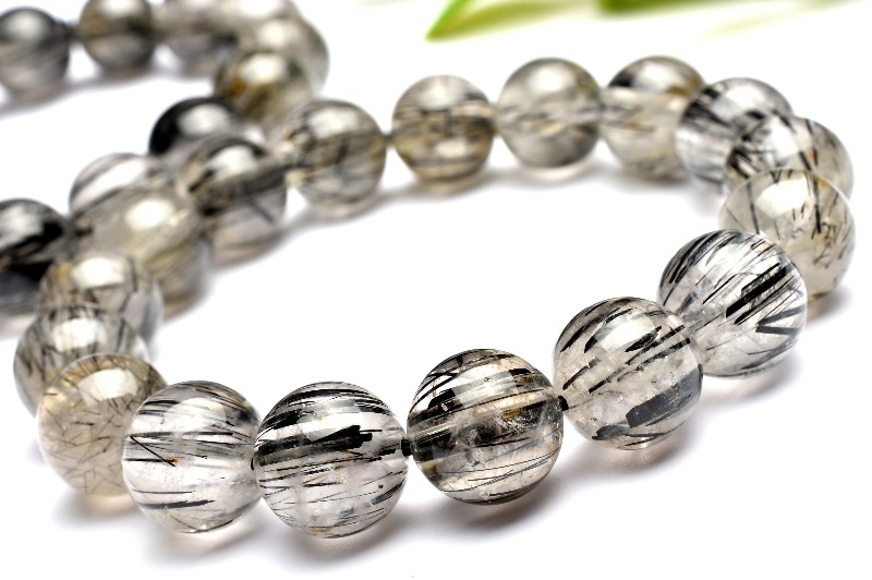 透明 太針 ブラックトルマリンインクォーツ 9.5mm ブレスレット 1個売り _BG4721-95 株式会社 SEKIKON | 卸売・ 問屋・仕入れの専門サイト【NETSEA】