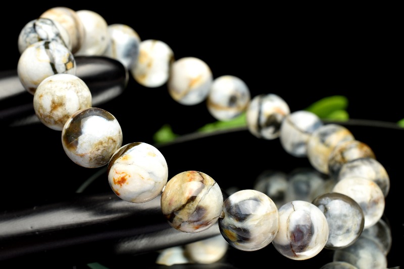 【1点物】オーストラリア産 ホワイトオパール 9.5mm ブレスレット _K6055 株式会社 SEKIKON 問屋・仕入れ・卸・卸売の専門【仕入れならNETSEA】