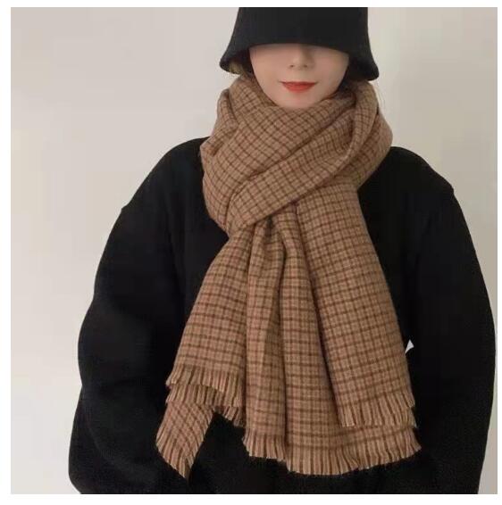 秋冬新作 マフラー ニット レディース 大判 無地 かわいい プレゼント チェック 吉屋百貨店 問屋・仕入れ・卸・卸売の専門【仕入れならNETSEA】