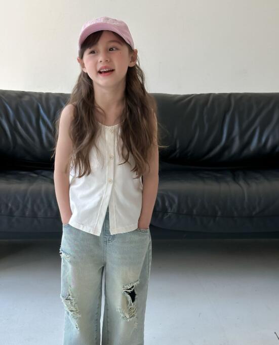 2024春夏新作 韓国風 ベビー服 タンクトップス Tシャツ 90-150CM 2色 | 卸売・ 問屋・仕入れの専門サイト【NETSEA】